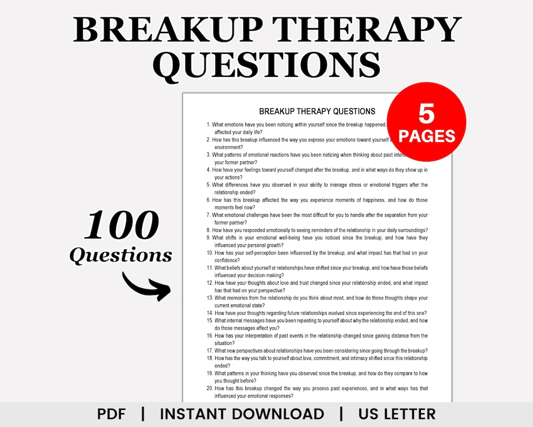 Breakup Therapy Questions, Breakup Counseling, Breakup Recovery ...