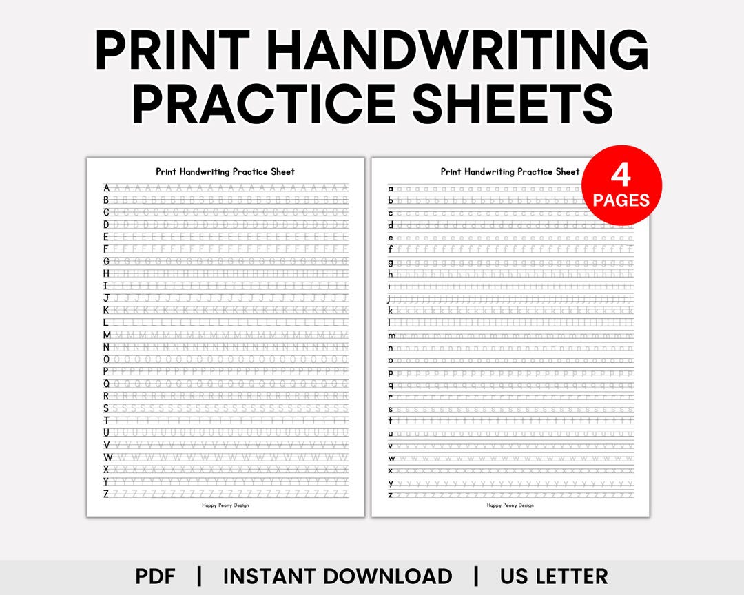 Handwriting Practice Sheets, Handwriting Worksheets, Alphabet Writing ...