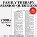 Family Therapy Session Questions, Family Questions, Parenting Therapy ...
