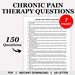 Chronic Pain Therapy Questions, Chronic Illness, Chronic Fatigue, Pain ...