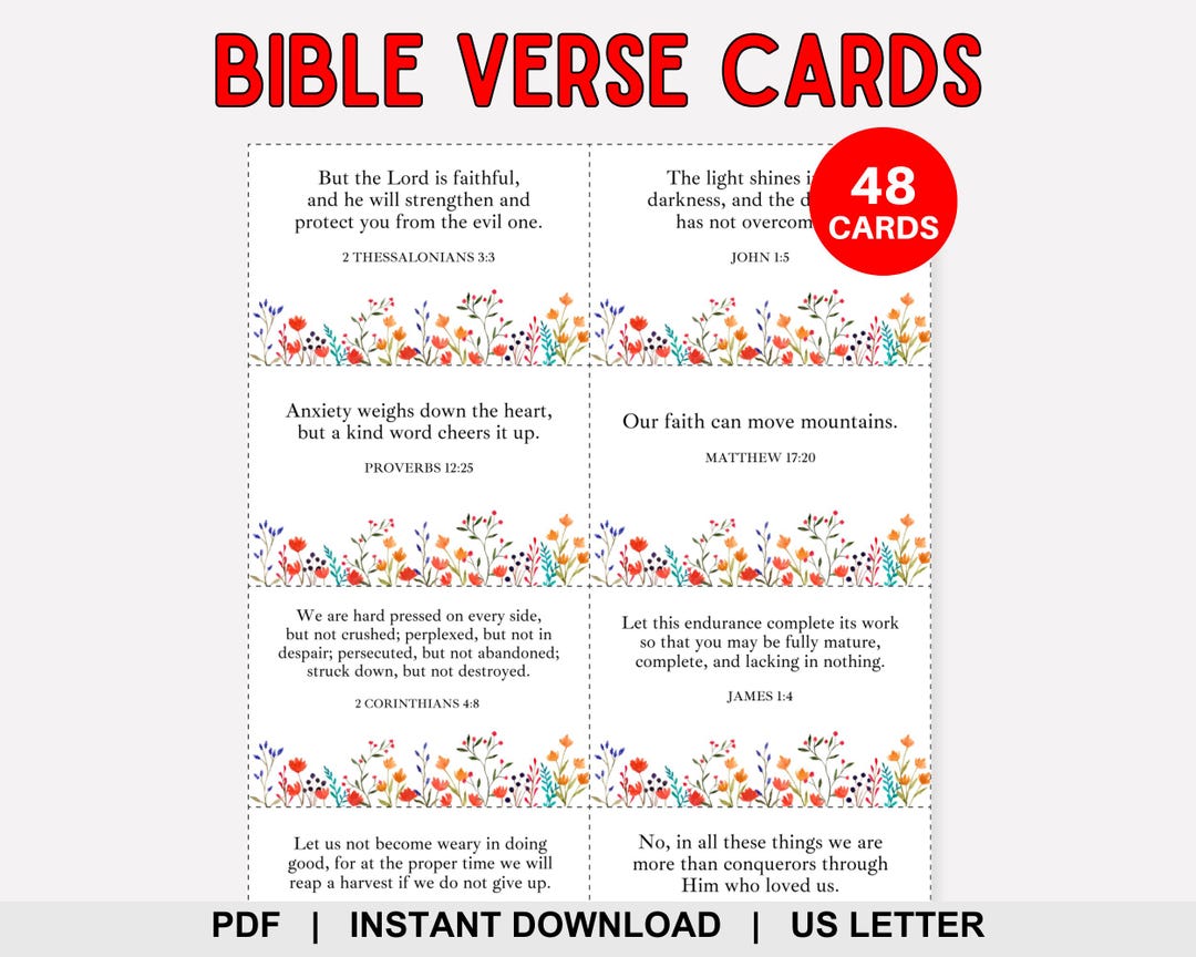 Bible Verse Cards, Bible Quotes, Scripture Cards, Memory Verse, Bible ...