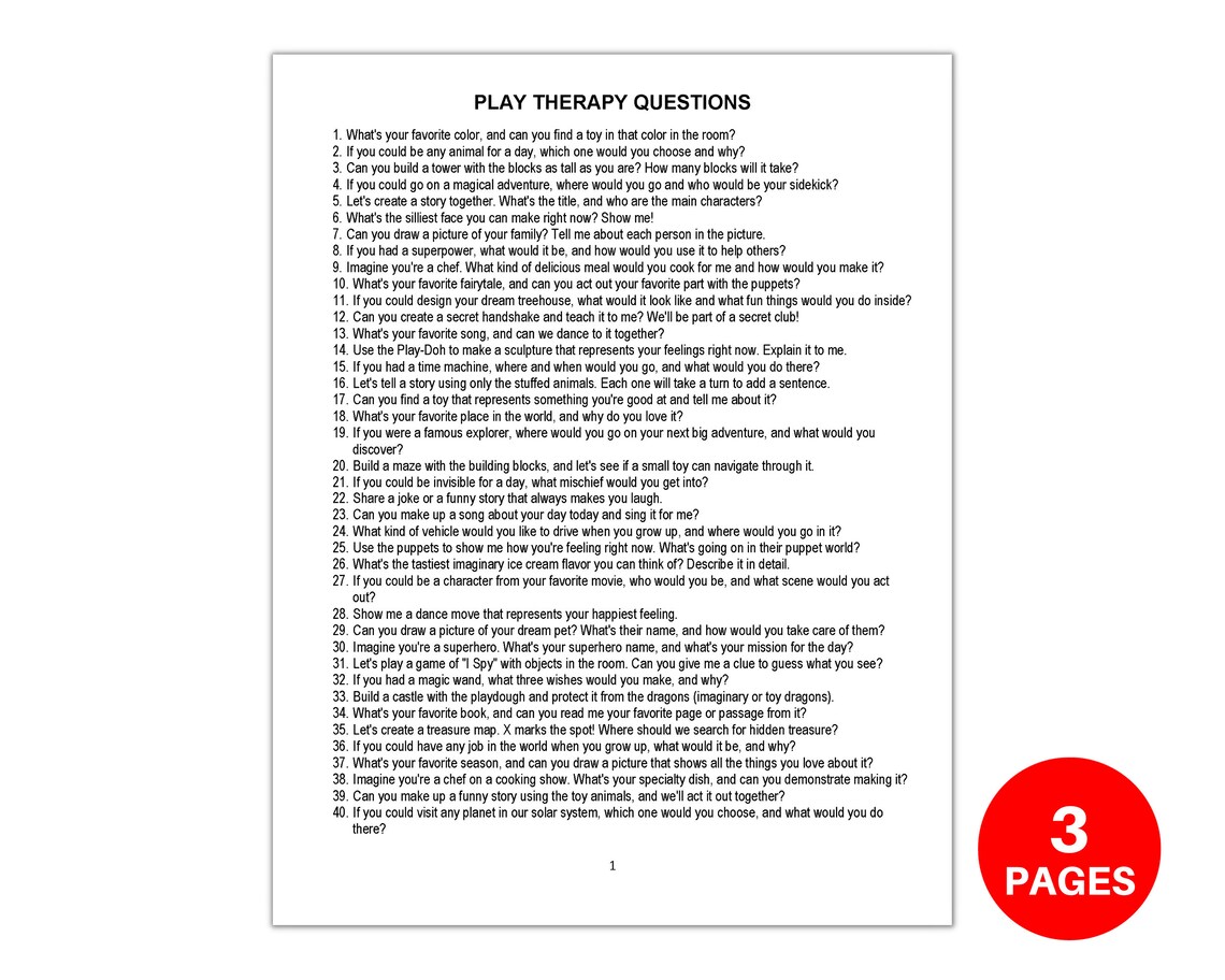 Play Therapy Questions, Child Therapy, Therapy Questions, Counseling ...