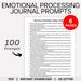 Emotional Processing Journal Prompts, Emotion Journal, Feelings Journal ...
