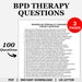 Borderline Personality Disorder Therapy Questions, BPD Therapy, Therapy ...