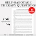 Self Sabotage Therapy Questions, Inner Critic, Imposter Syndrome, Self ...