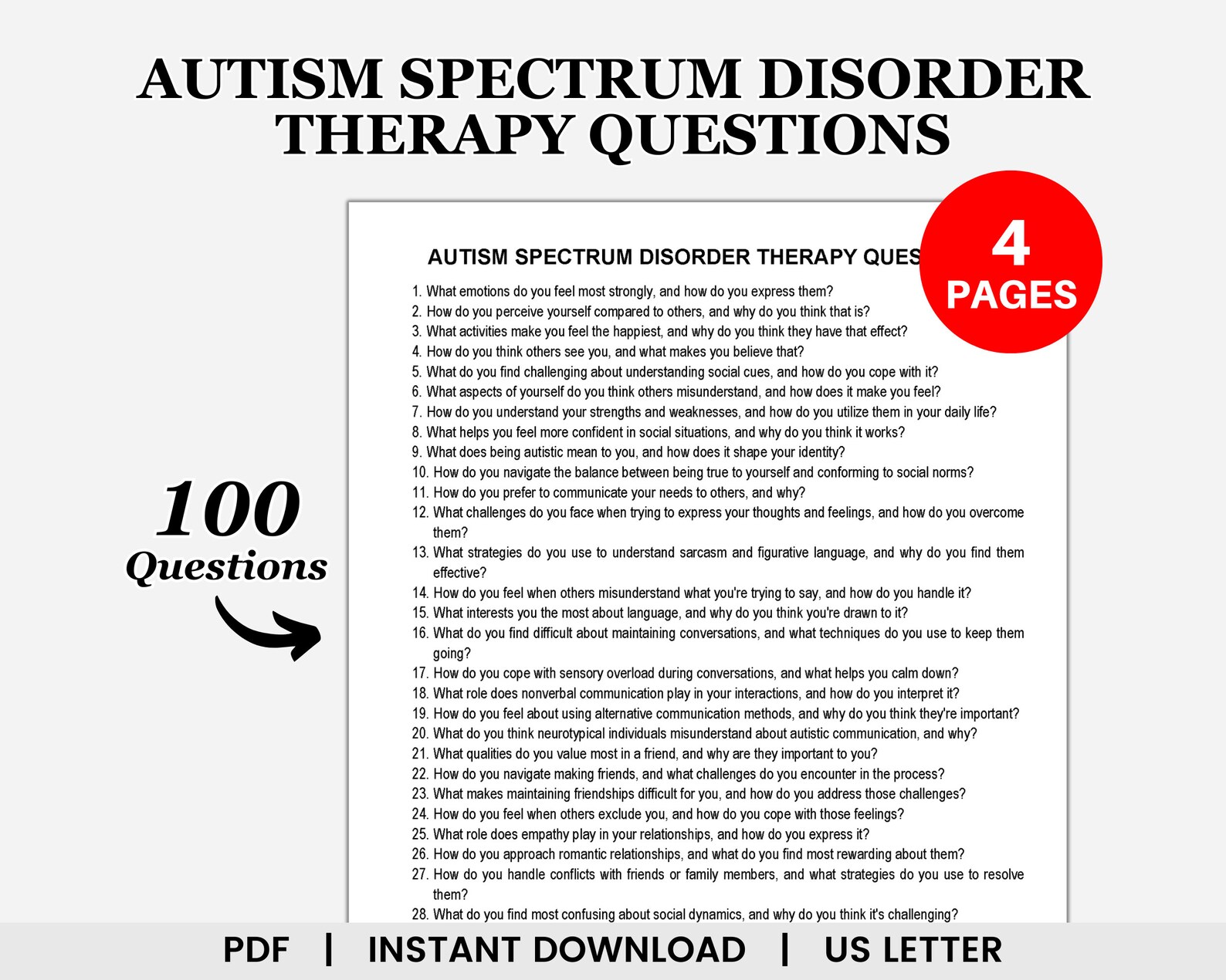 Autism Spectrum Disorder Therapy Questions, Autism Therapy Questions ...