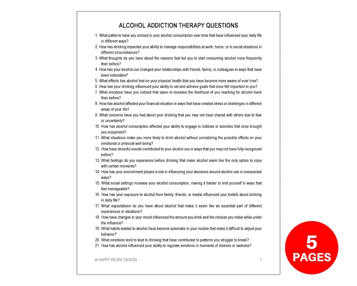 Alcohol Addiction Therapy Questions, Alcohol Use Disorder, Alcohol ...