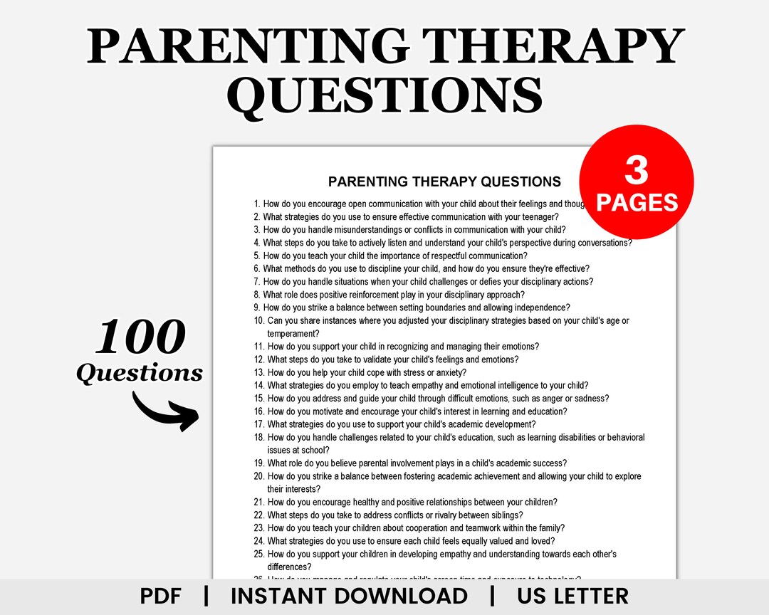 Parenting Therapy Questions, Parenting Questions, Family Therapy ...
