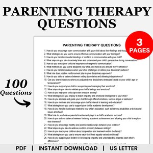 Parenting Therapy Questions, Parenting Questions, Family Therapy ...