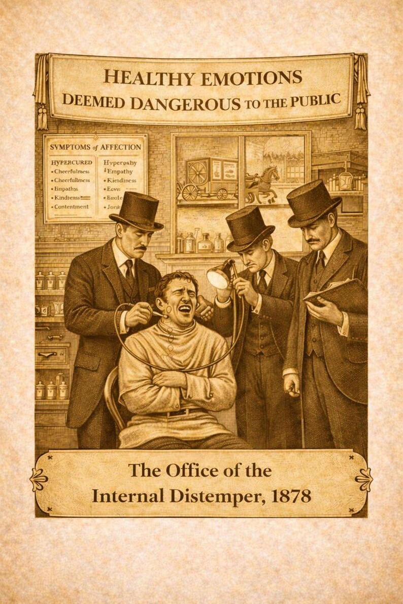 Victorian Absurdities Print | the Office of the Internal Distemper 1878 ...