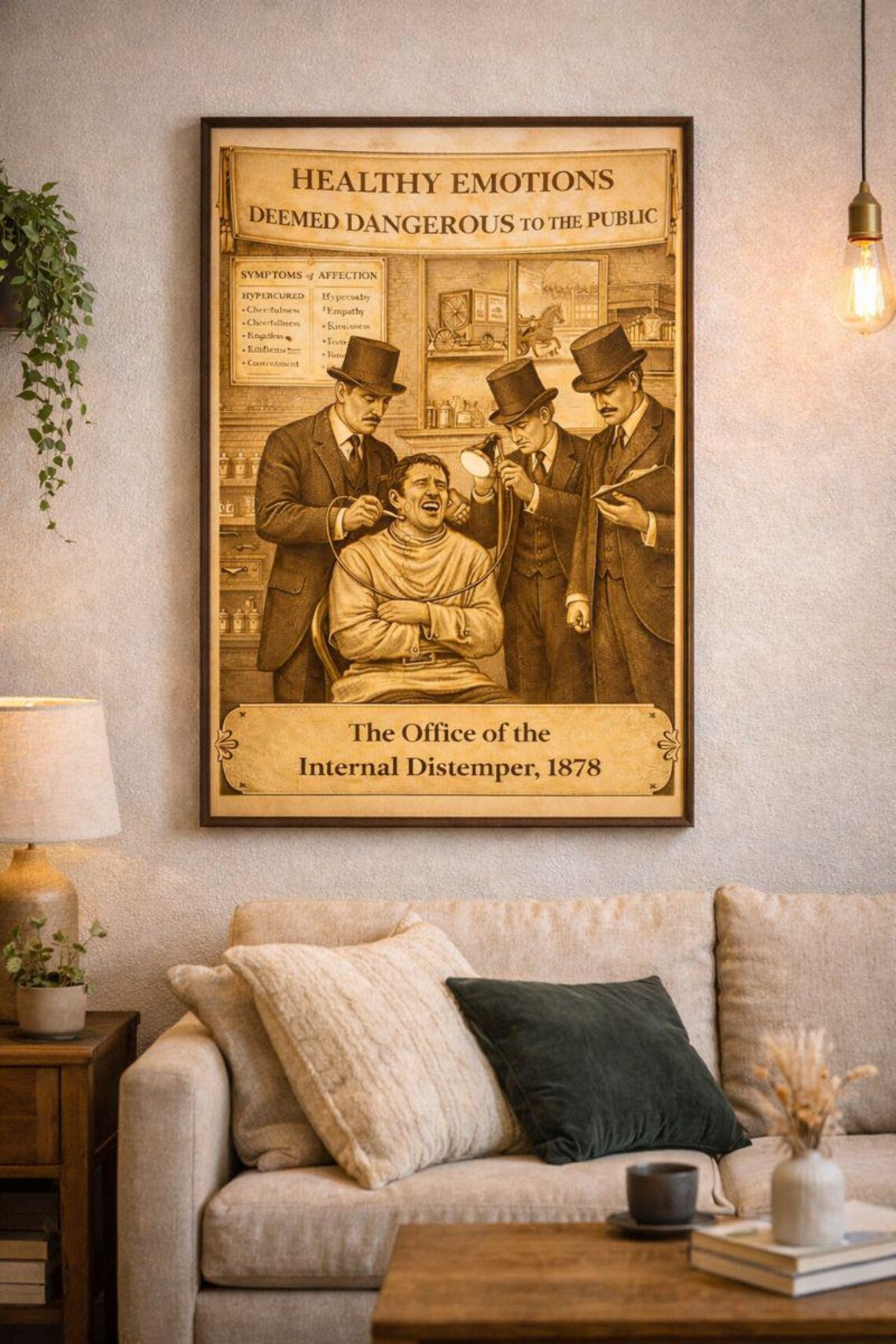 Victorian Absurdities Print | the Office of the Internal Distemper 1878 ...