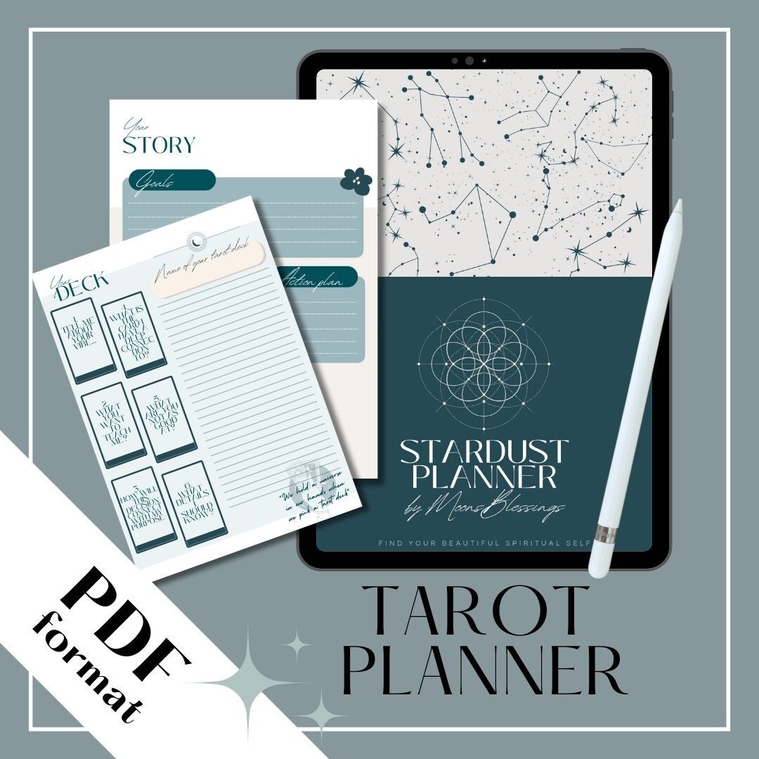Tarot Planner Tamplate STARDUST PLANNER // Record Your - Etsy