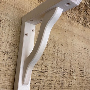 Cottage Style Pine Shelf Brackets (pair) - Etsy
