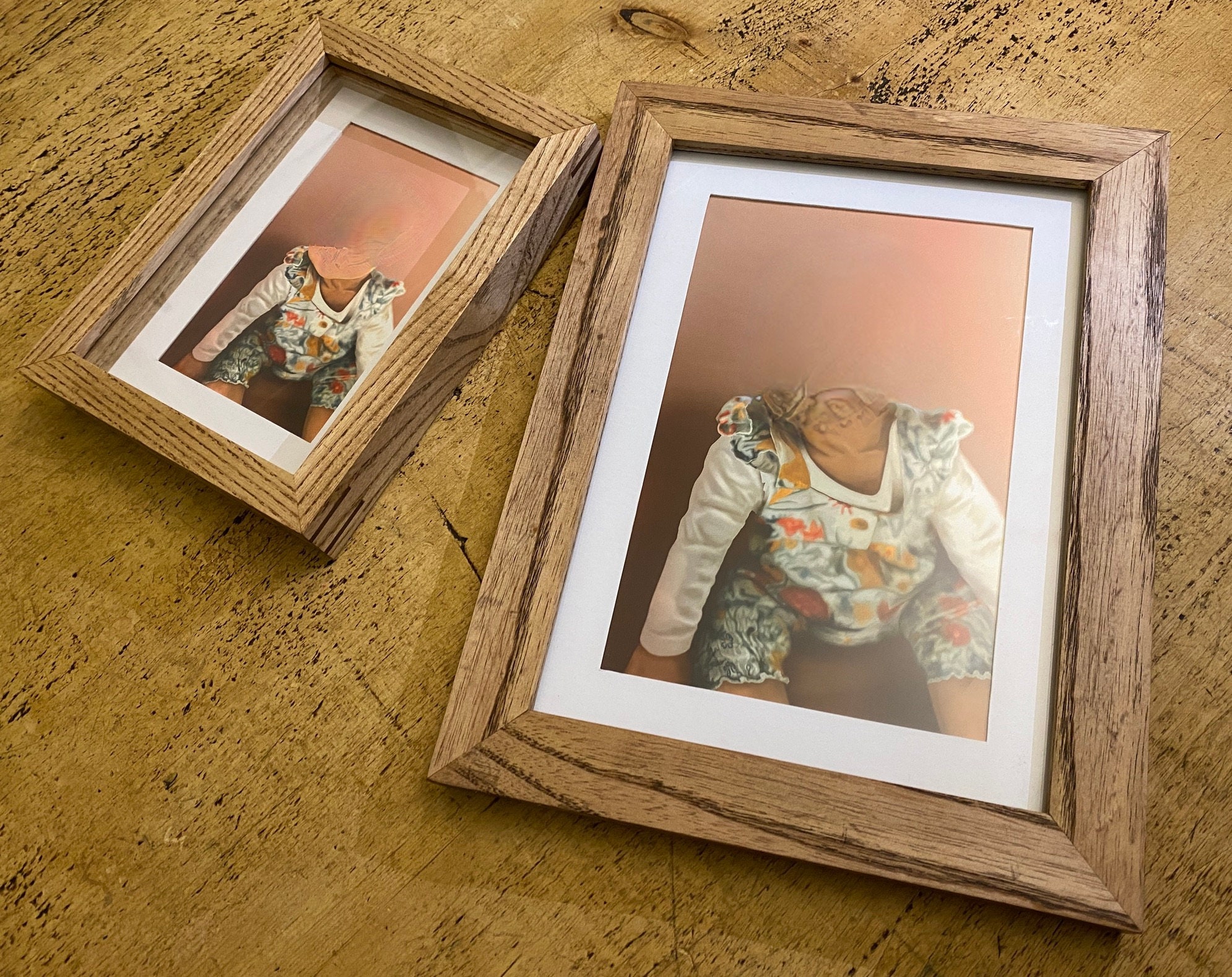 Deep Ash Picture Frame With Corner Splines - Etsy