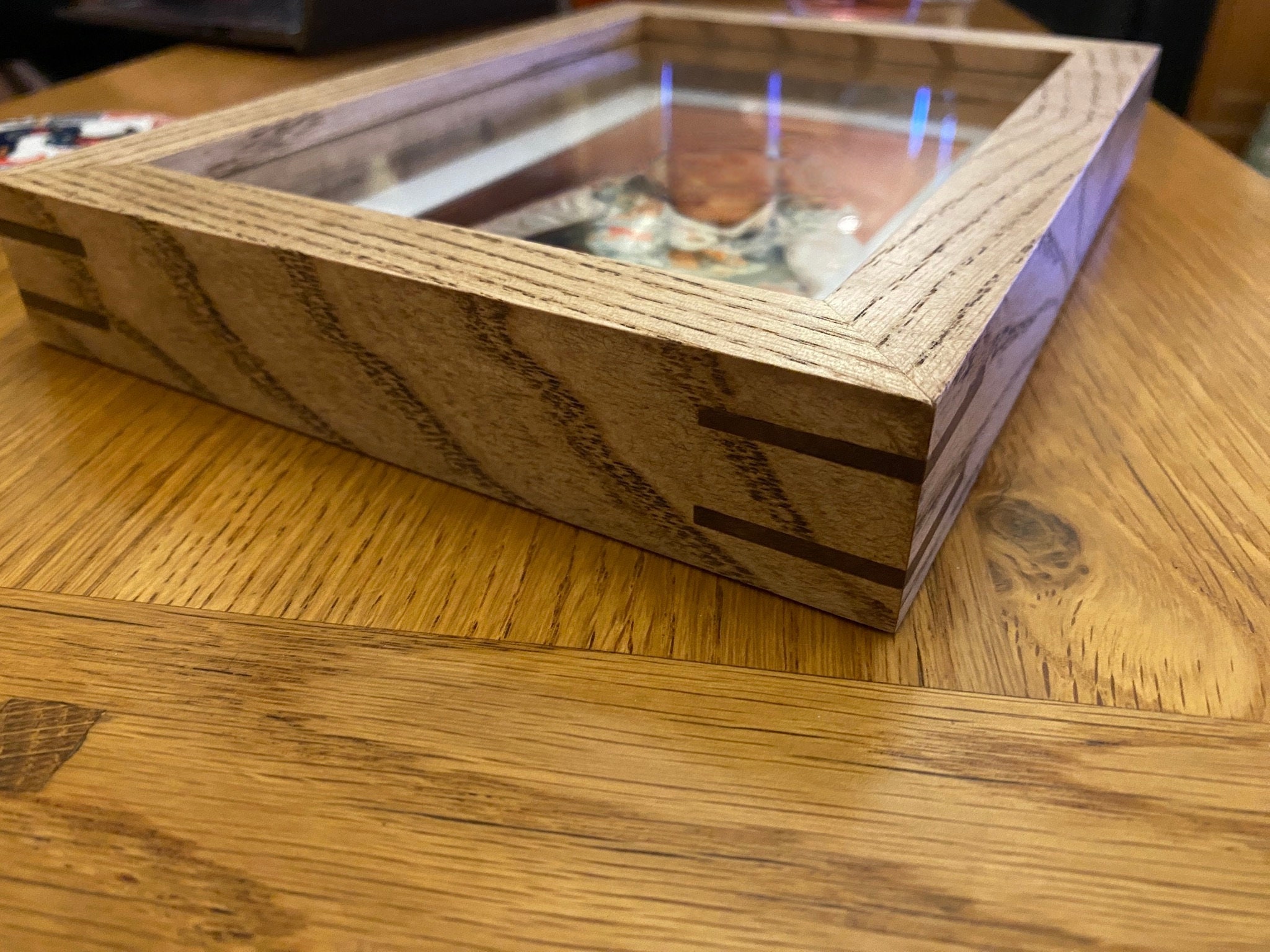 Deep Ash Picture Frame With Corner Splines - Etsy