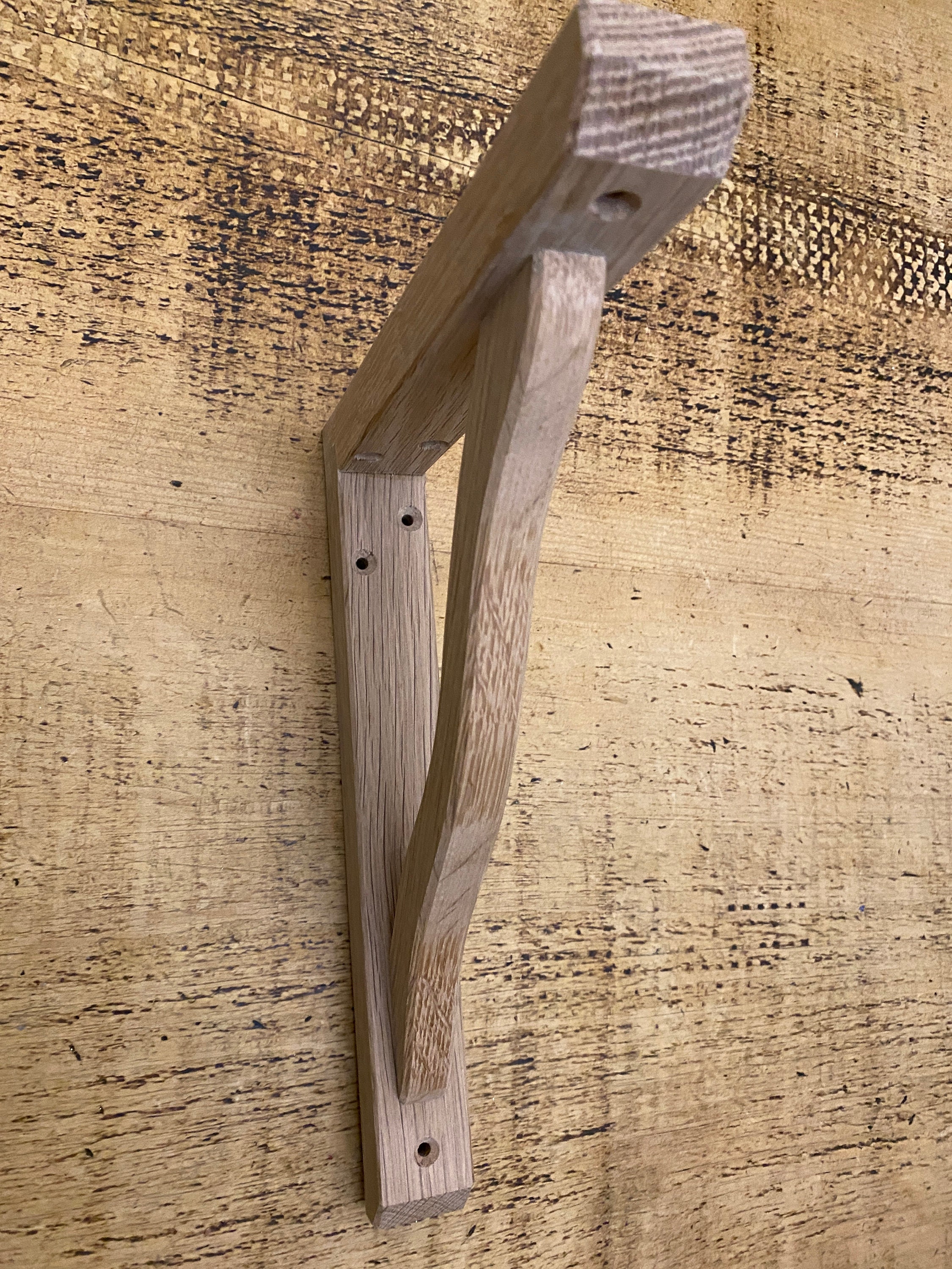 Wooden Shelf Bracket Oak Shelf Bracket Traditional Shelf Bracket ...