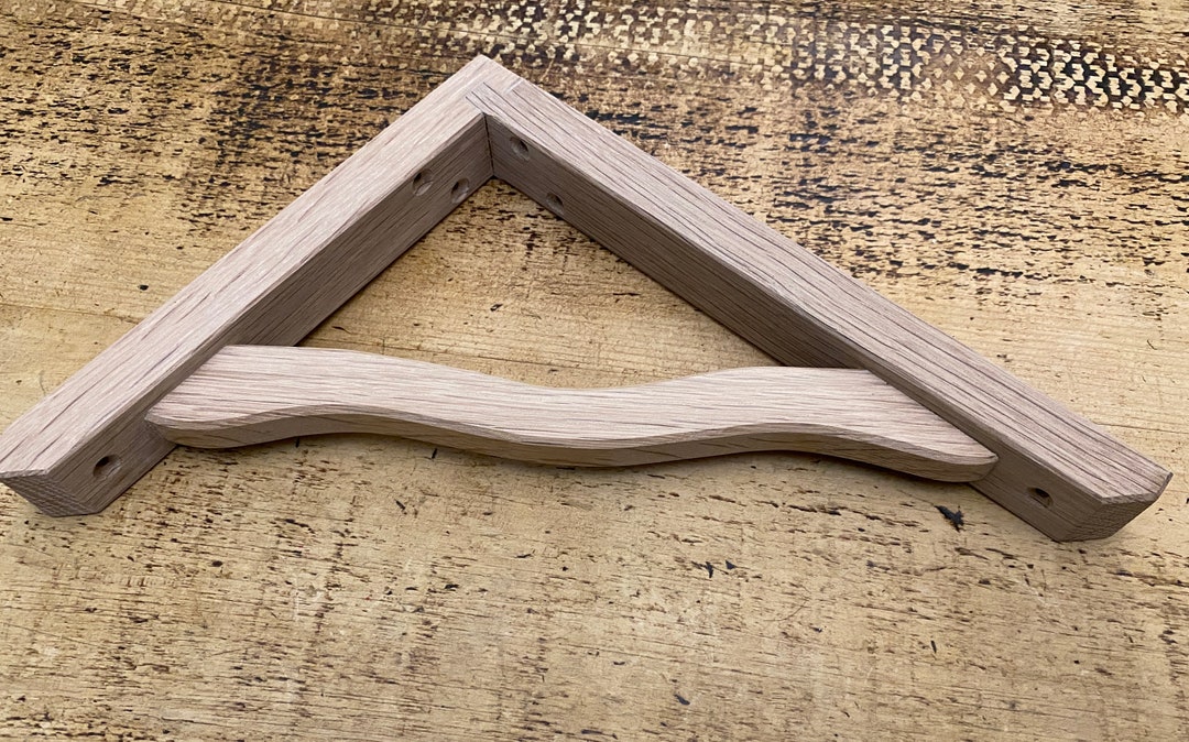 Wooden Shelf Bracket Oak Shelf Bracket Traditional Shelf Bracket ...