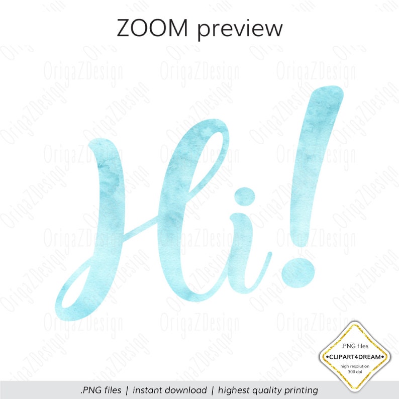 Alphabet Watercolor, Letters and Numbers Blue Watercolor Alphabet ...