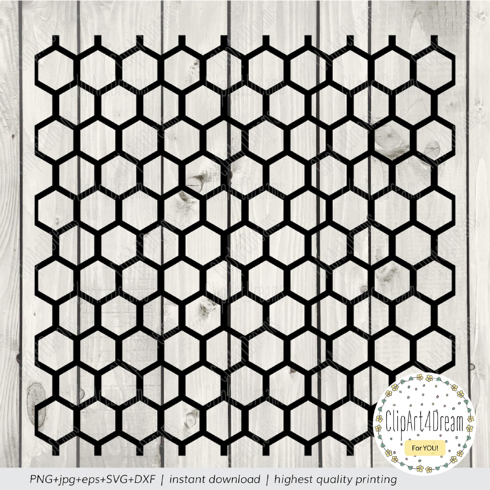 Honeycomb SVG Seamless Honeycomb Pattern Svg Hexagon - Etsy