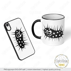 Germs SVG, Virus SVG, Awareness Germ Bacteria Medical Virus Svg Cut ...