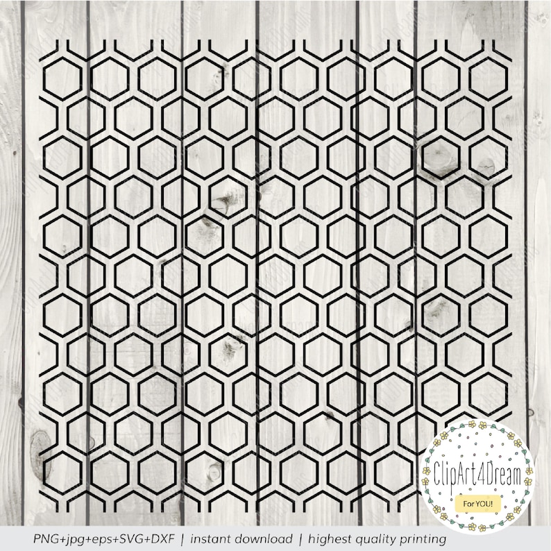 Honeycomb SVG Seamless Honeycomb Pattern Svg Hexagon - Etsy