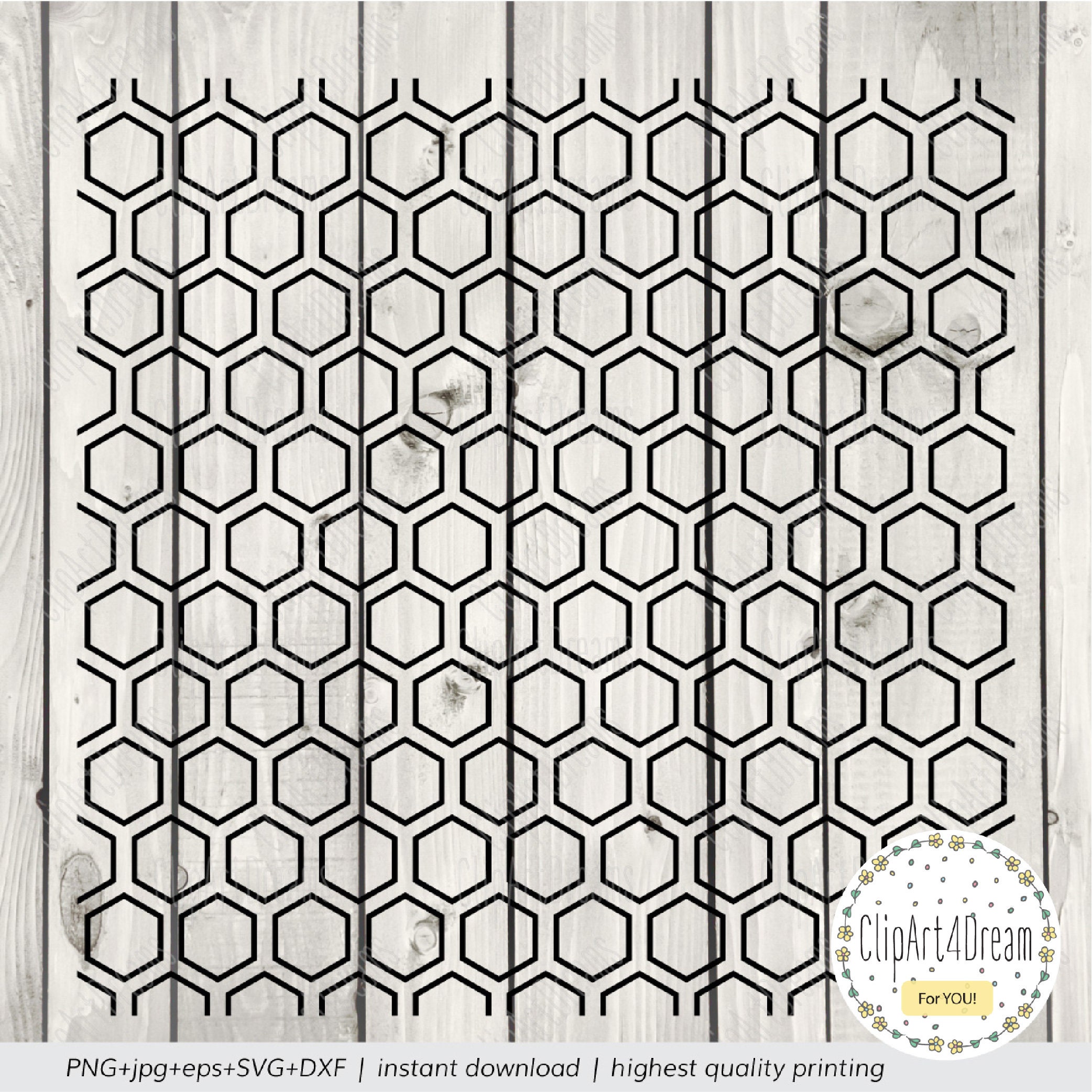 Honeycomb SVG Seamless Honeycomb Pattern Svg Hexagon - Etsy Canada