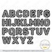 Striped Font SVG, Stripe Zebra Letters Alphabet Svg Cutting Files Cut ...