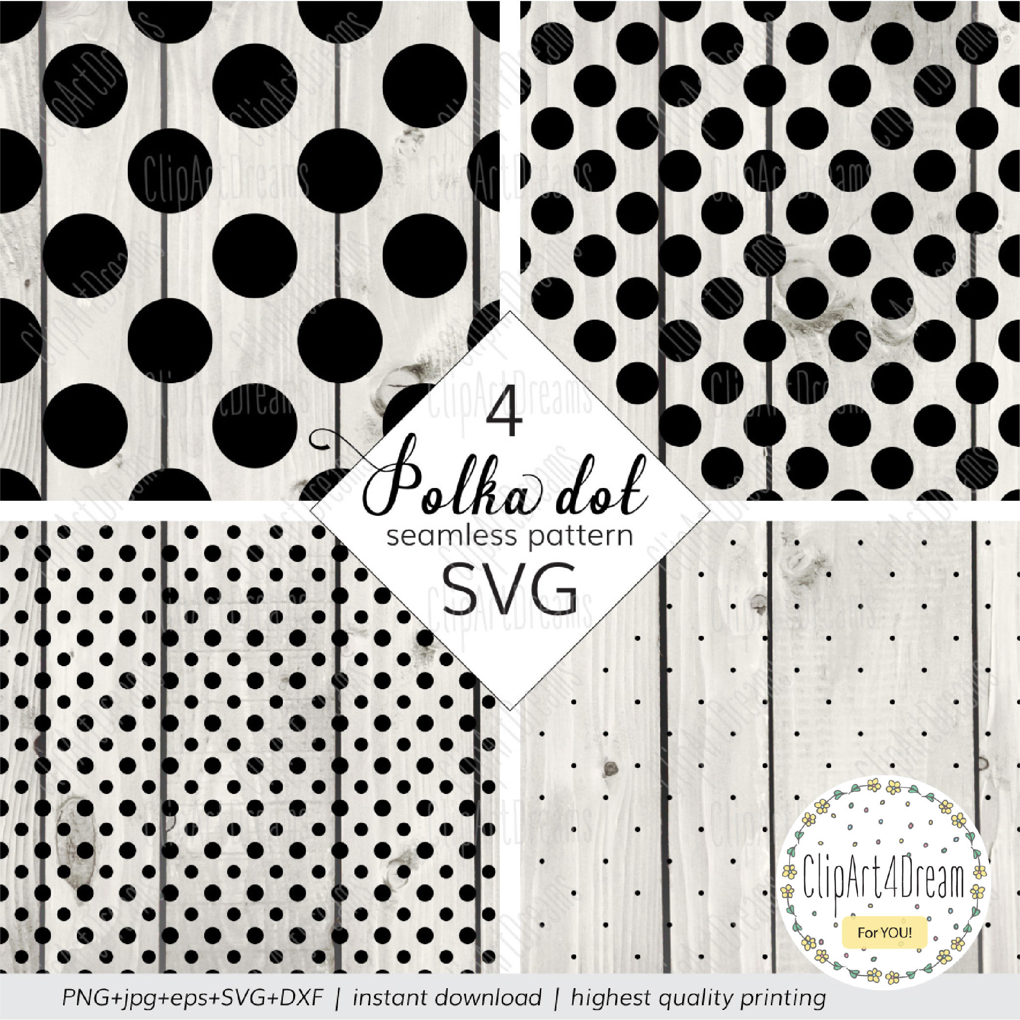 Polka Dot Pattern SVG, Seamless Polka Dot Pattern Svg Patterns Polka ...