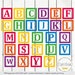 Building Block Font SVG Toy Blocks Letters Alphabet ABC Baby Svg ...