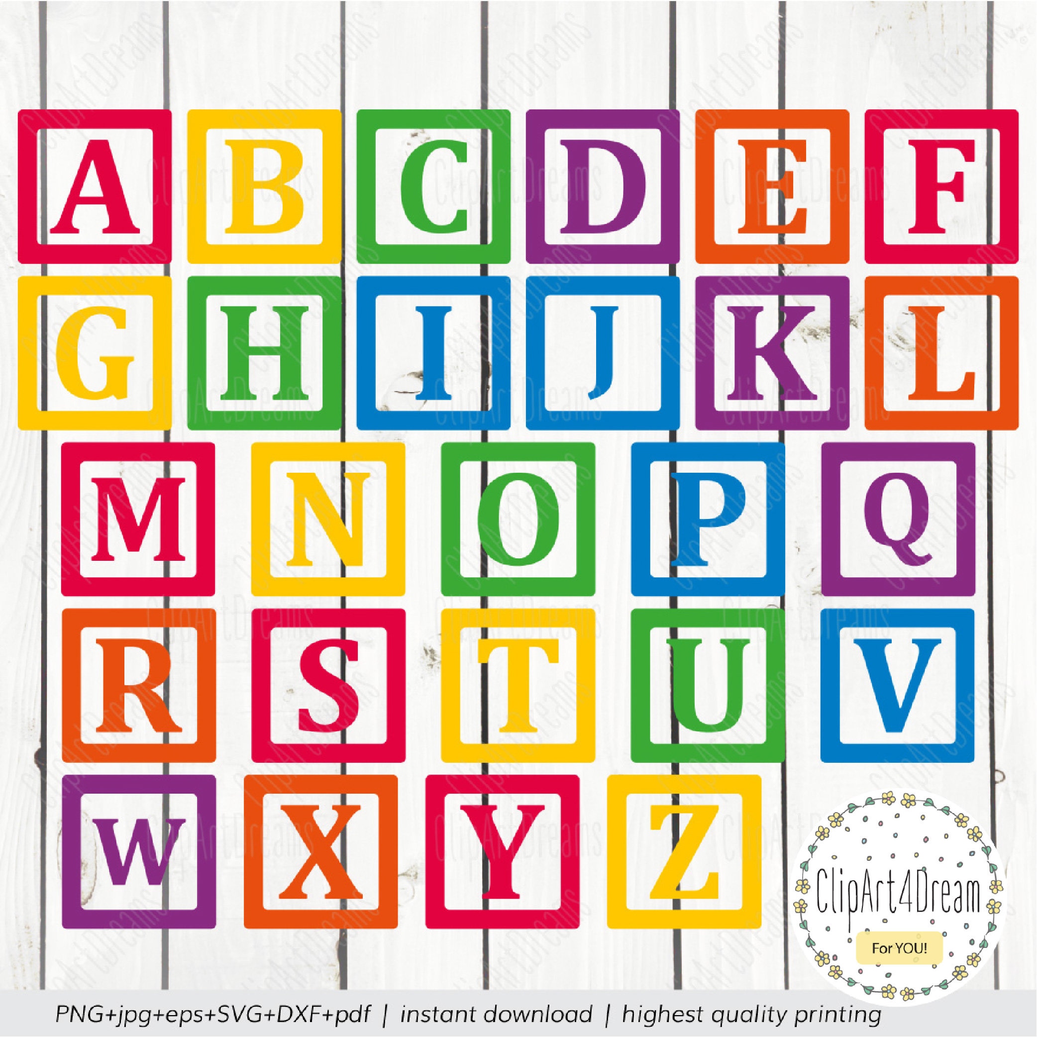 Building Block Font SVG Toy Blocks Letters Alphabet ABC Baby Svg ...