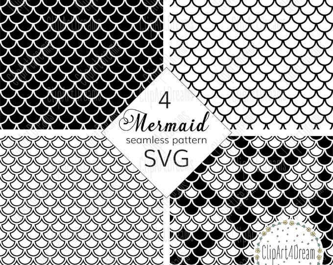 Mermaid Scales Pattern Svg, Mermaid Tail Pattern Svg, Fish Scales Svg ...