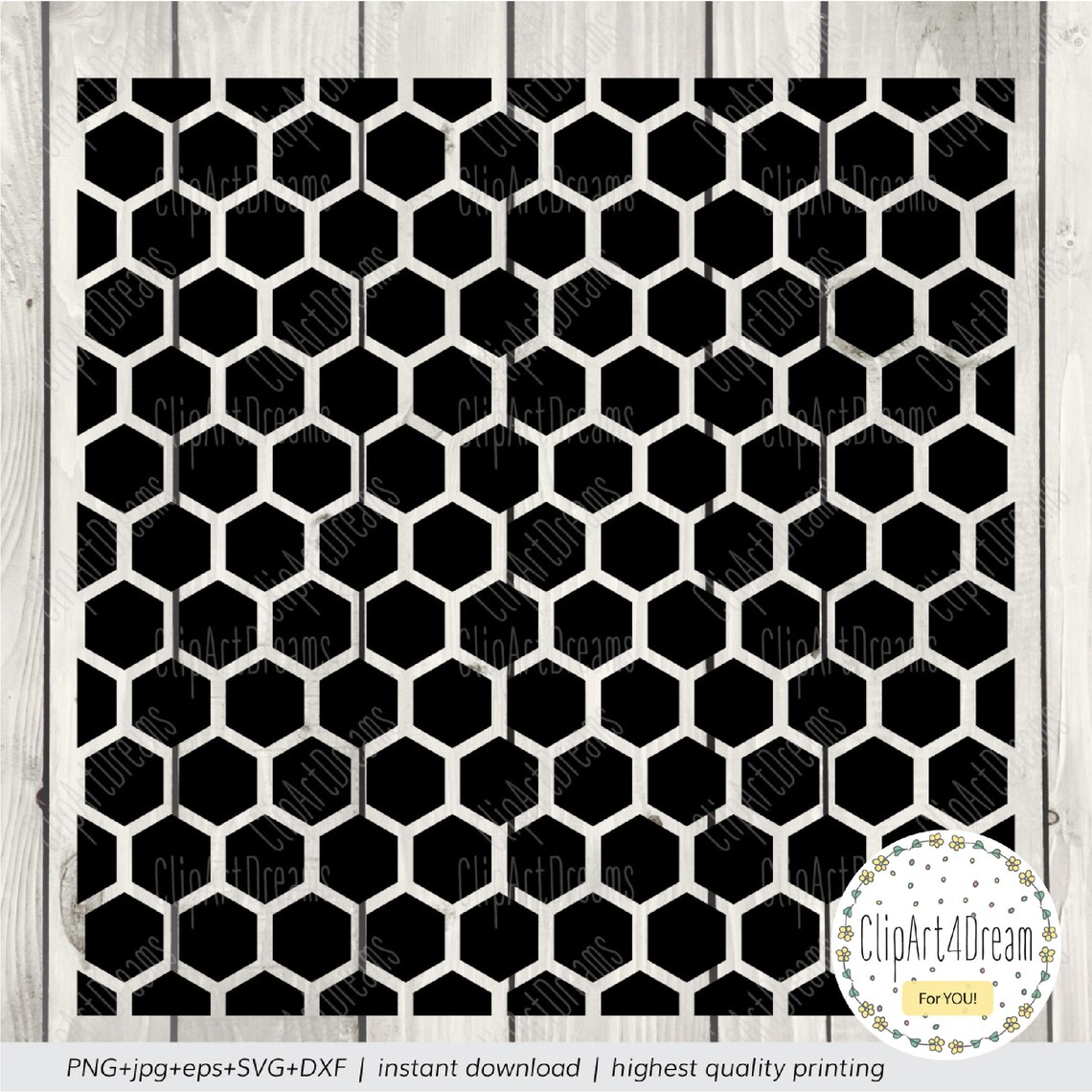 Honeycomb SVG Seamless Honeycomb Pattern Svg Hexagon - Etsy UK