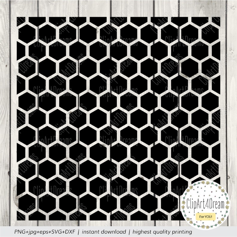 Honeycomb SVG Seamless Honeycomb Pattern svg Hexagon - Etsy México