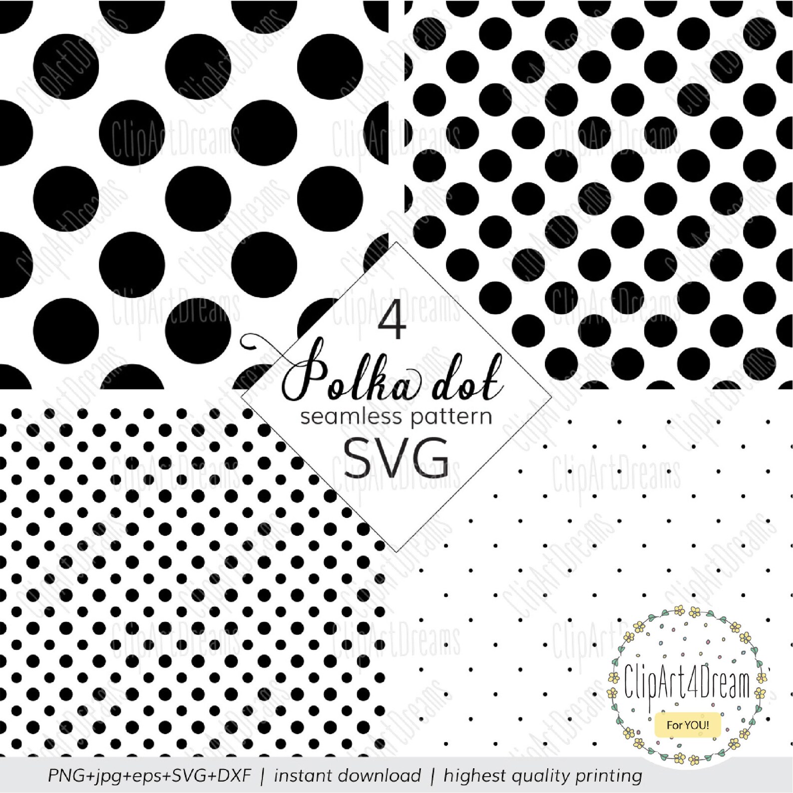 Polka Dot Pattern SVG, Seamless Polka Dot Pattern Svg Patterns Polka ...