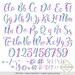 Mermaid Glitter Alphabet, Sparkle Letters Glitter Mermaid Numbers for ...