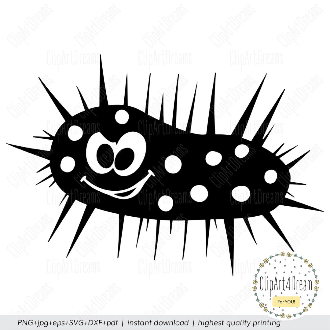 Germs SVG, Virus SVG, Awareness Germ Bacteria Medical Virus Svg Cut ...