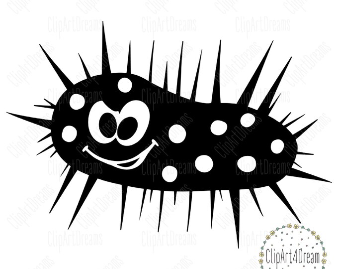 Germ Outline SVG, Germ Svg, Bacteria Svg, Virus Svg, Germ Clipart, Germ ...