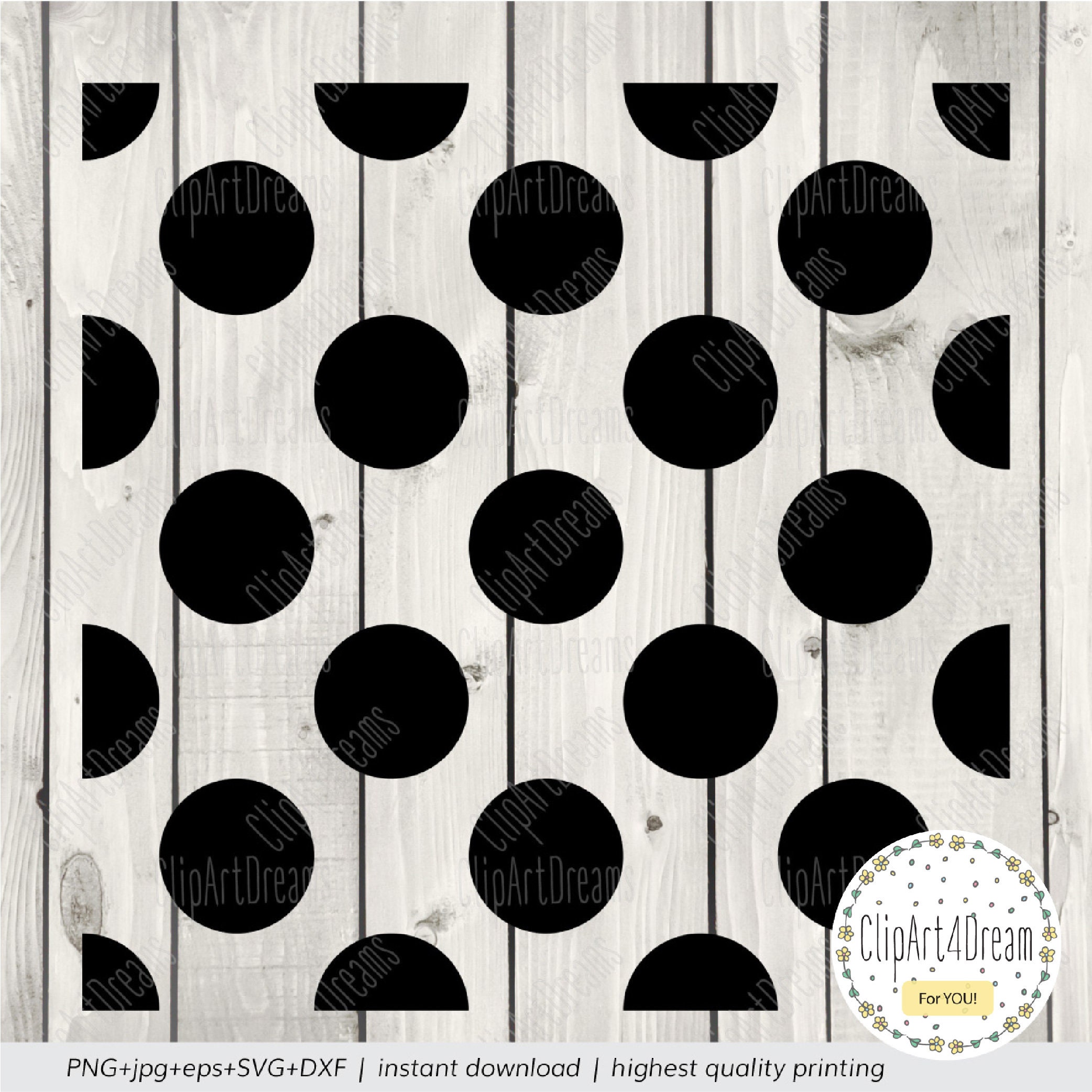 Polka Dot Pattern SVG, Seamless Polka Dot Pattern Svg Patterns Polka ...