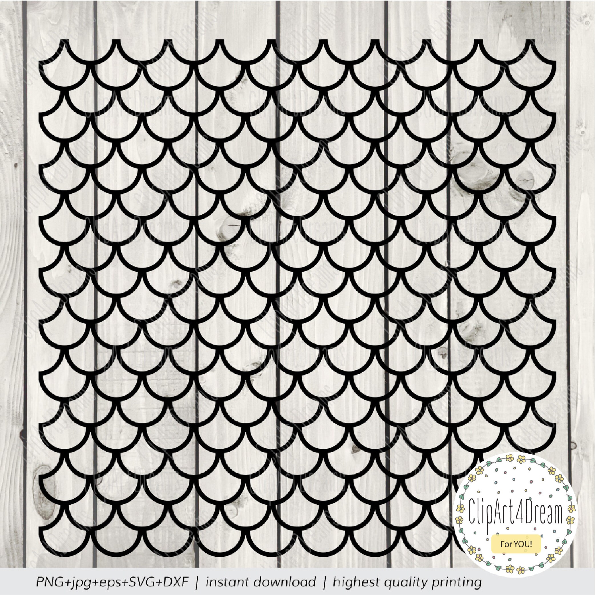 Mermaid Scale SVG, Seamless Mermaid Scales Pattern Svg Geometric Fish ...