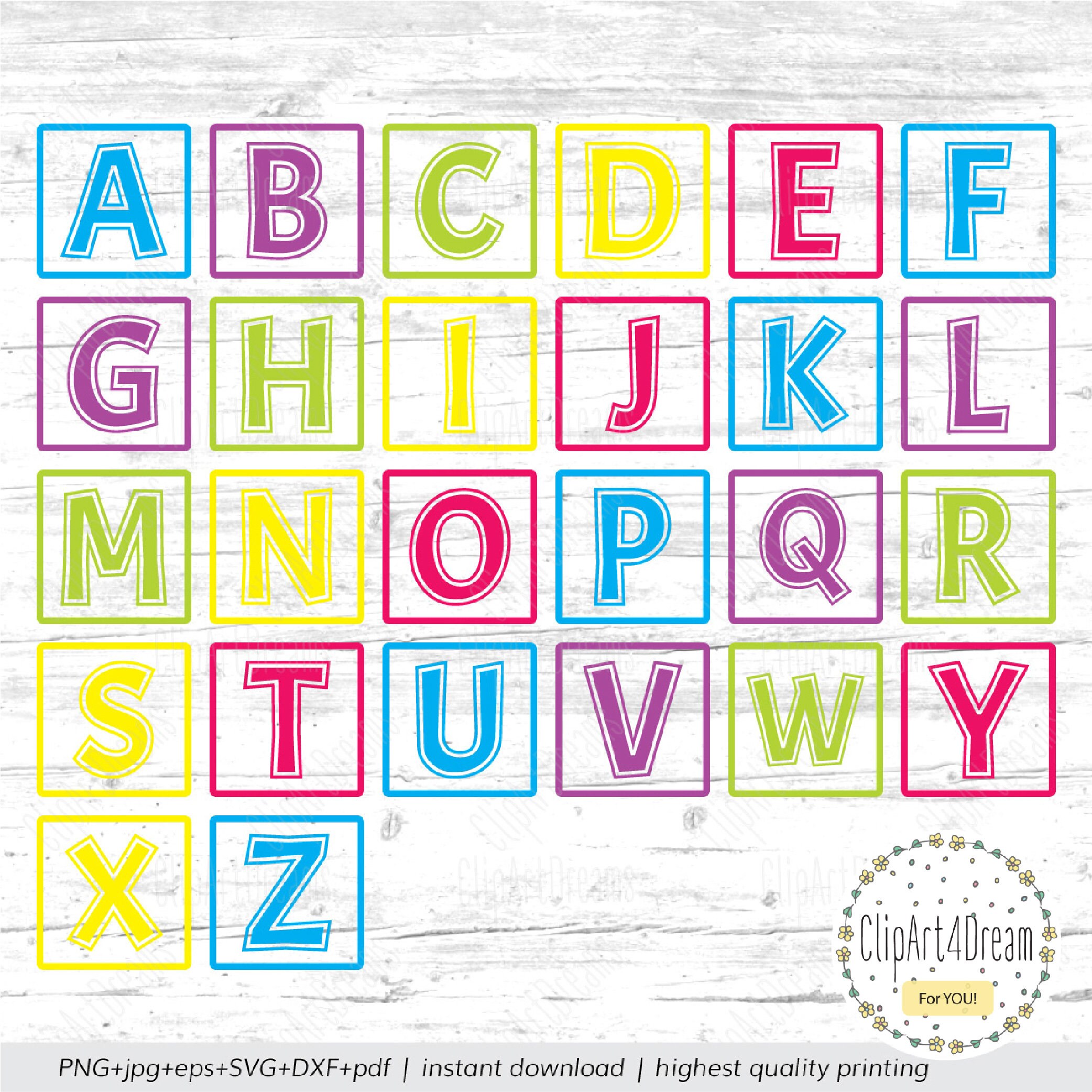 Outline Block Font SVG, Outline Simple Block Letters Alphabet Svg ...