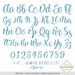Blue Glitter Alphabet, Blue Glitter Christmas Letters Ice Winter ...