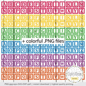 Building Block Font SVG Toy Blocks Letters Alphabet ABC Baby Svg ...