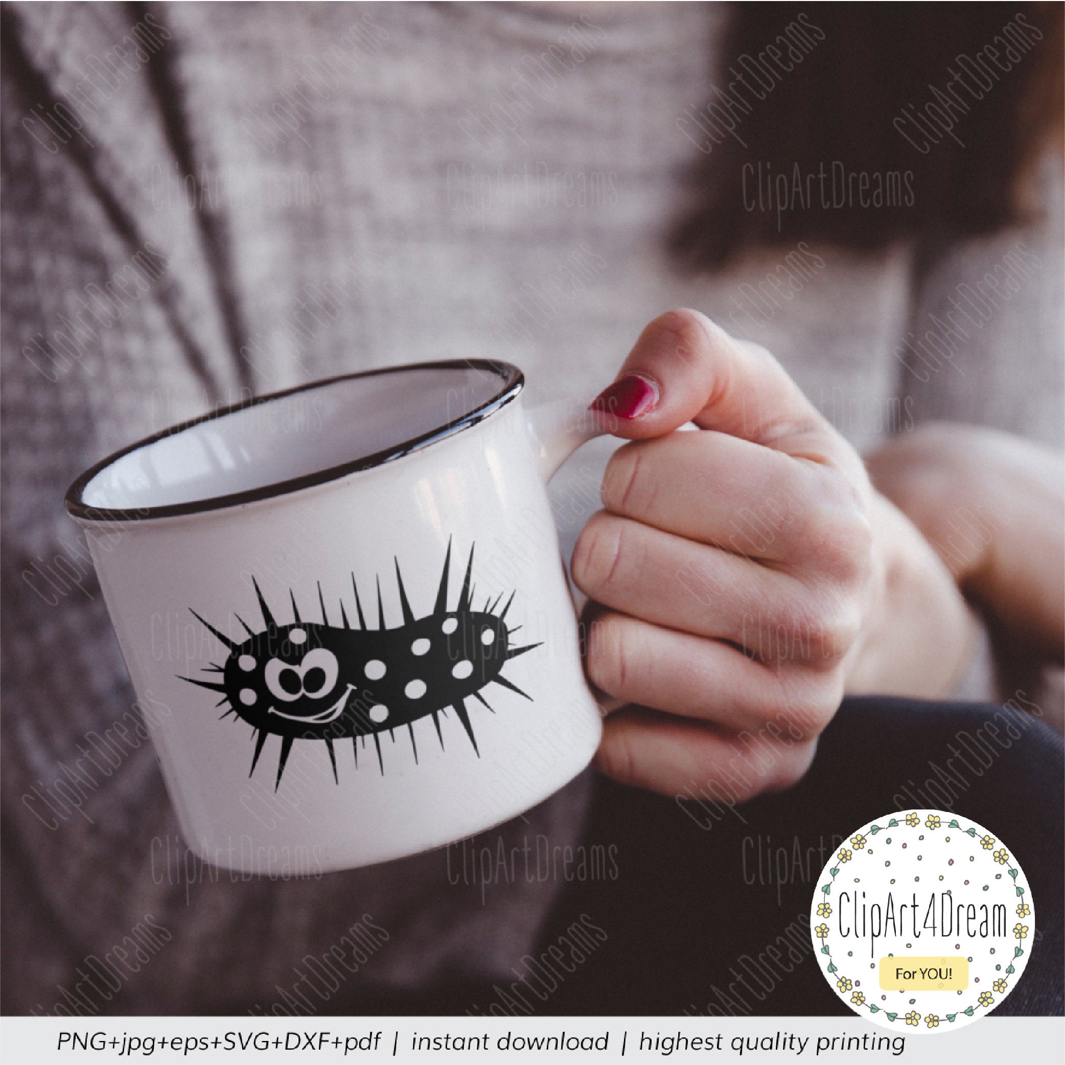 Germs SVG, Virus SVG, Awareness Germ Bacteria Medical Virus Svg Cut ...