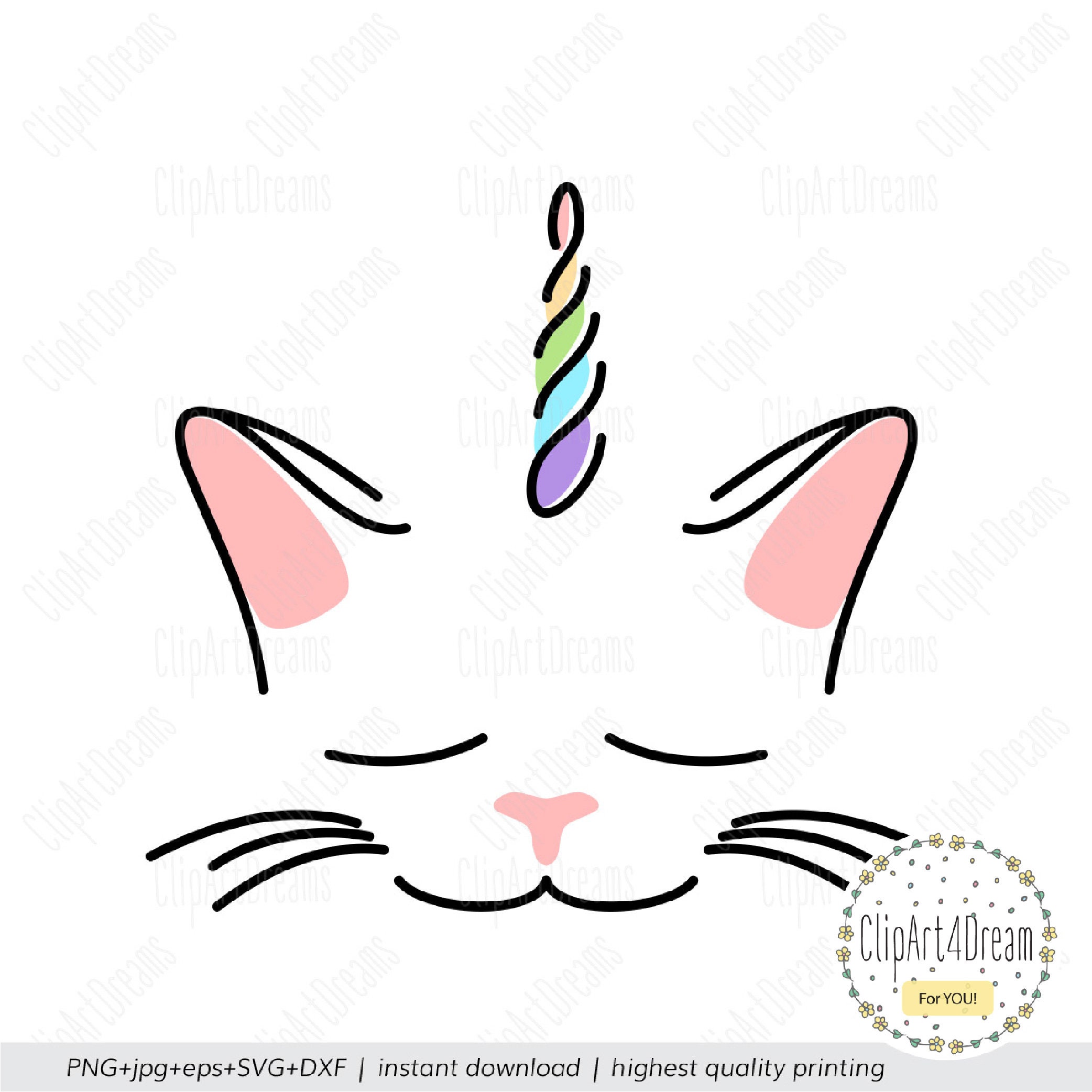 Caticorn SVG Unikitty Kitticorn Svg PNG Clipart Cat Lover - Etsy UK