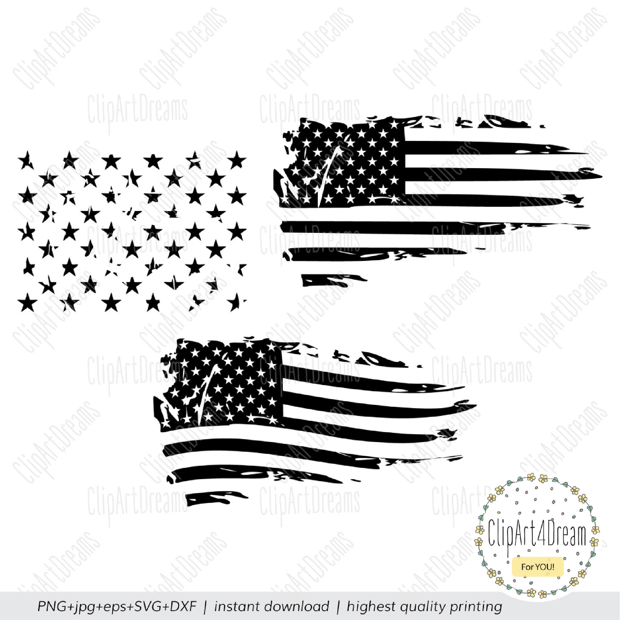 Distressed Flag SVG, American Flag Svg, America Cutting File Patriotic ...