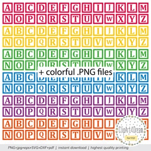 Building Block Font SVG Toy Blocks Letters Alphabet ABC Baby Svg ...