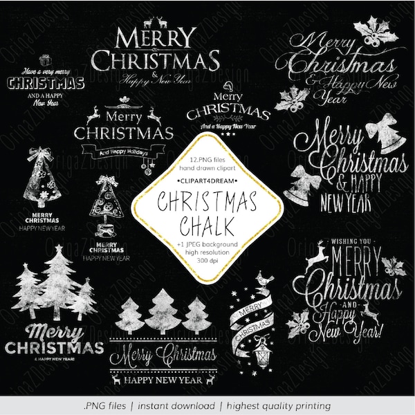 Chalkboard Clipart - Etsy