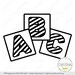 Striped Block Font SVG, Stripe Zebra Block Letters Alphabet Svg Cutting ...