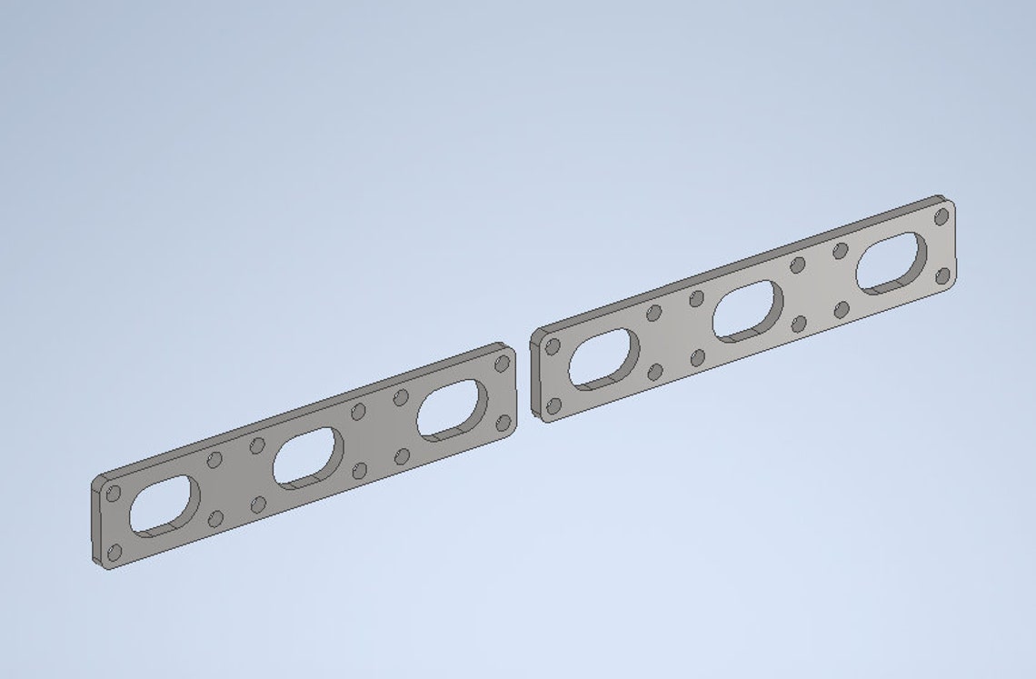 BMW M50 M52 M54 Exhaust Manifold Flange DXF File - Etsy