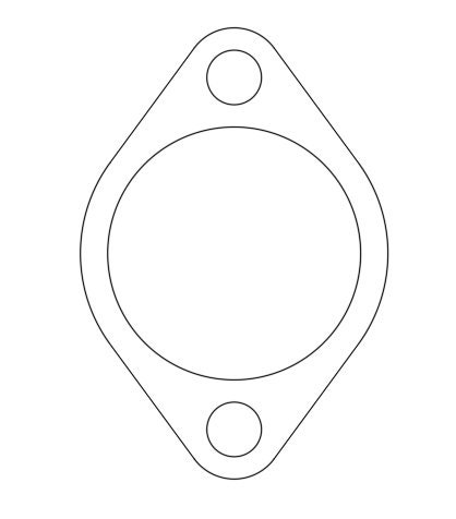 BMW M50 M52 M54 Exhaust Manifold Flange DXF File - Etsy